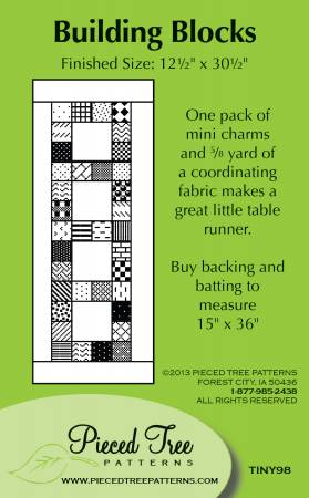 Building Blocks Table Runner Pattern From Pieced Tree Patterns ...