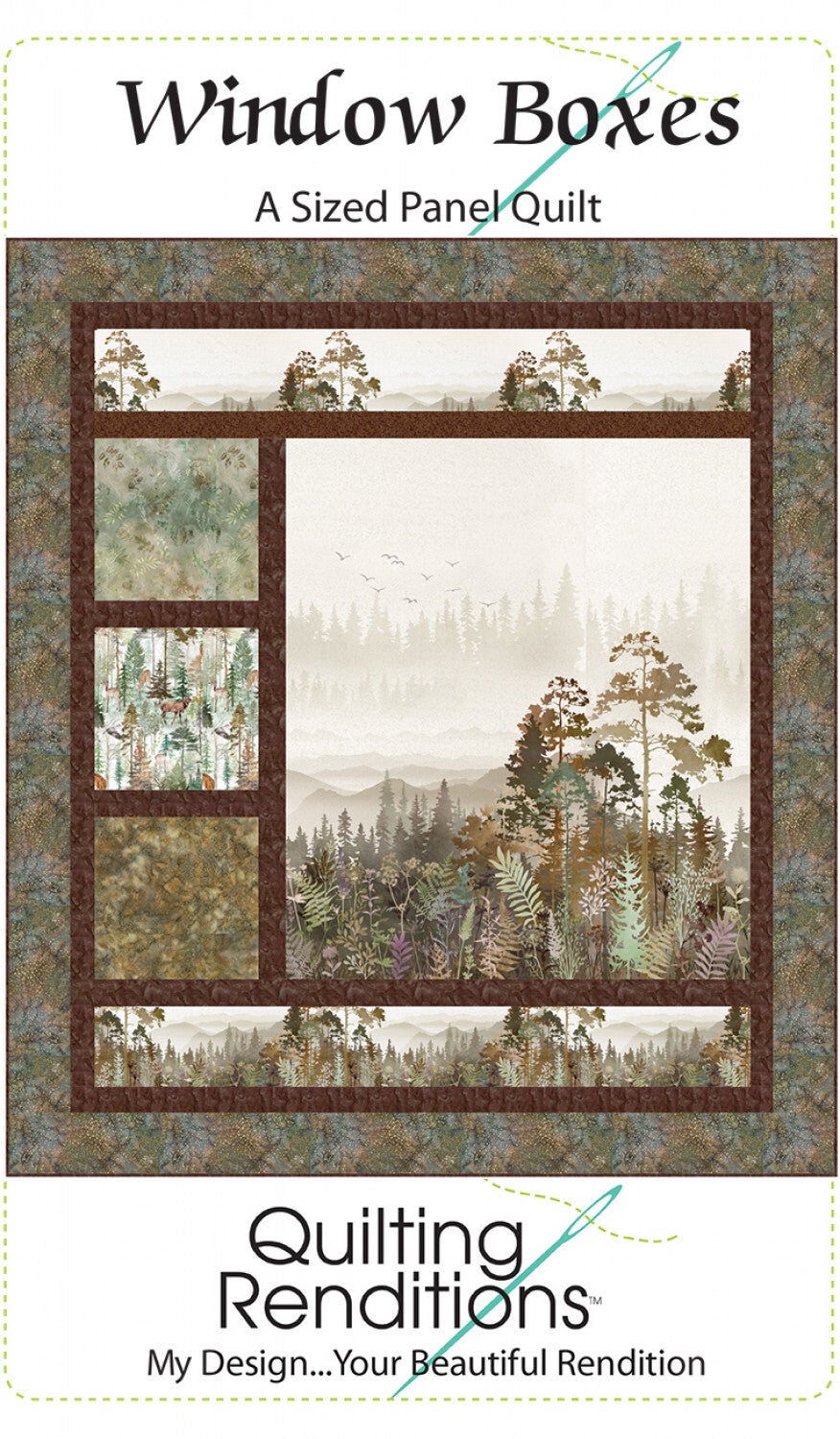 Window Boxes Quilt Pattern for Panels From Quilting Renditions ...